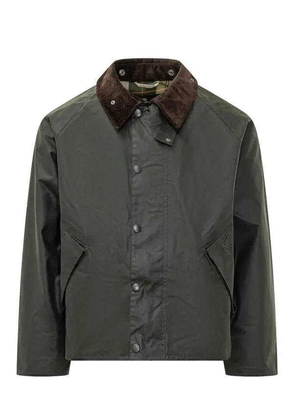 BARBOUR SELECT Transport Jacket With Contrast Collar - Sage