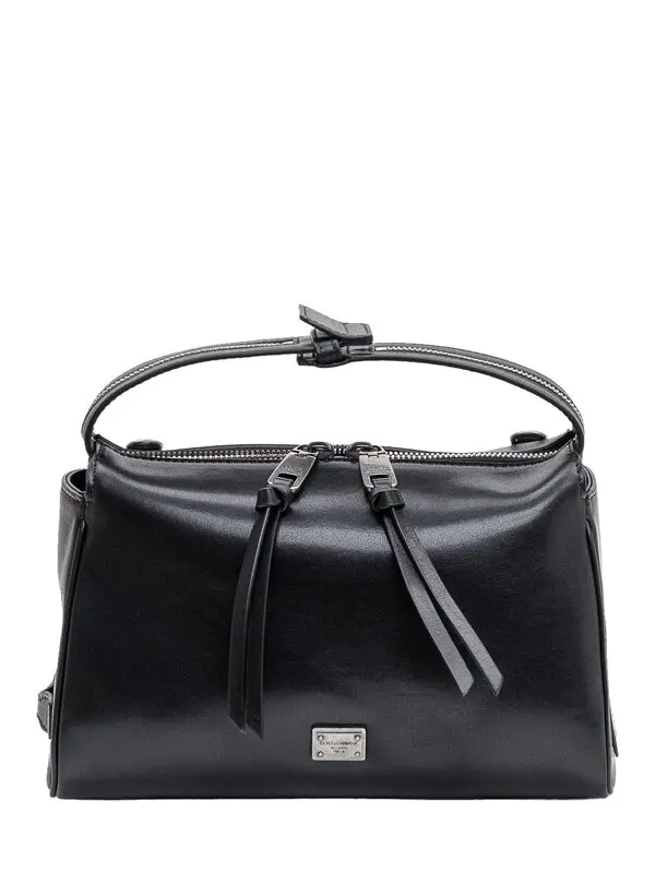 Dolce & Gabbana Leather Mini Shoulder Bag - Nero