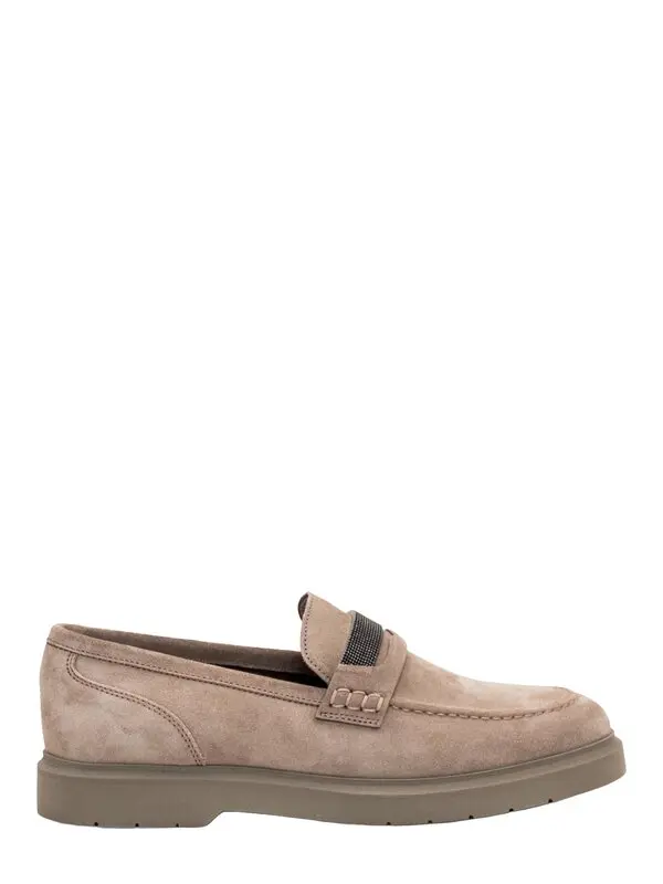 Brunello Cucinelli Moccasin With Strap - Ice