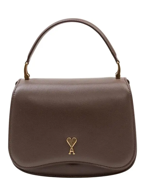 AMI Paris Top-handle Handbag - Truffe