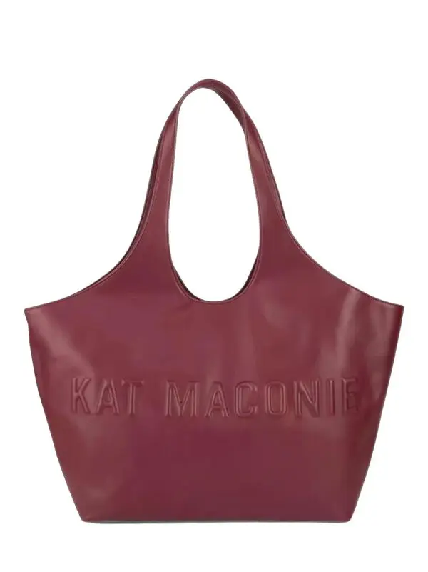 KAT MACONIE Large Brooklyn Logo-embossed Shoulder Bag - Red