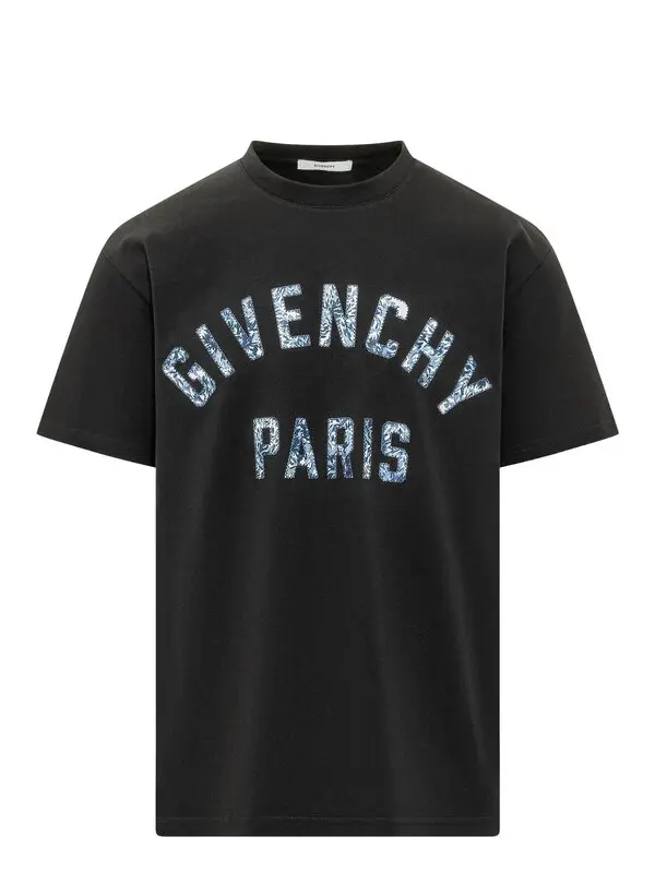 Givenchy Logo T-shirt - Black/blue