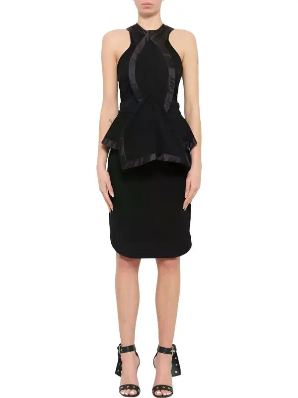 Givenchy Podium Satin-trim Midi Dress - Black