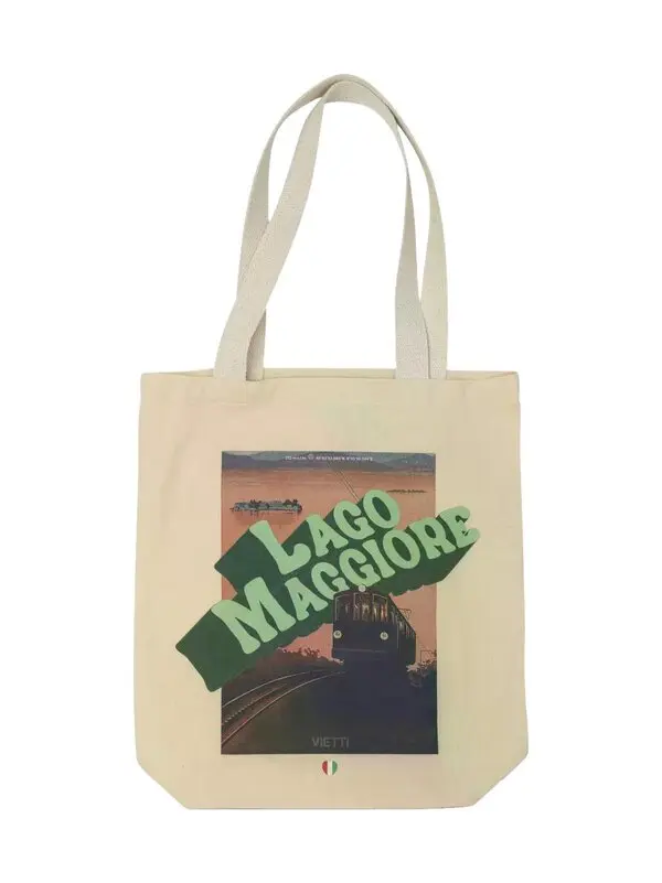 VIETTI MERCHANDISE Lago Maggiore Print Tote Bag - Neutrals