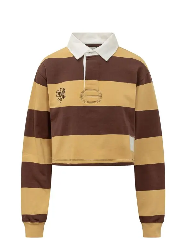 WOC Polo With Unique Collar And Insert - Mustard