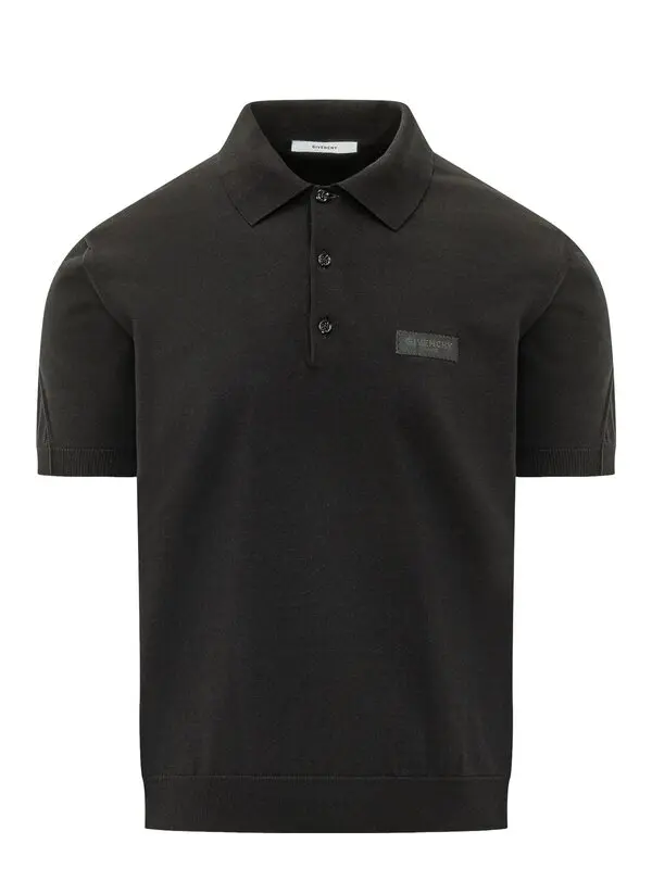 Givenchy Designer Cotton Polo Shirt - Black