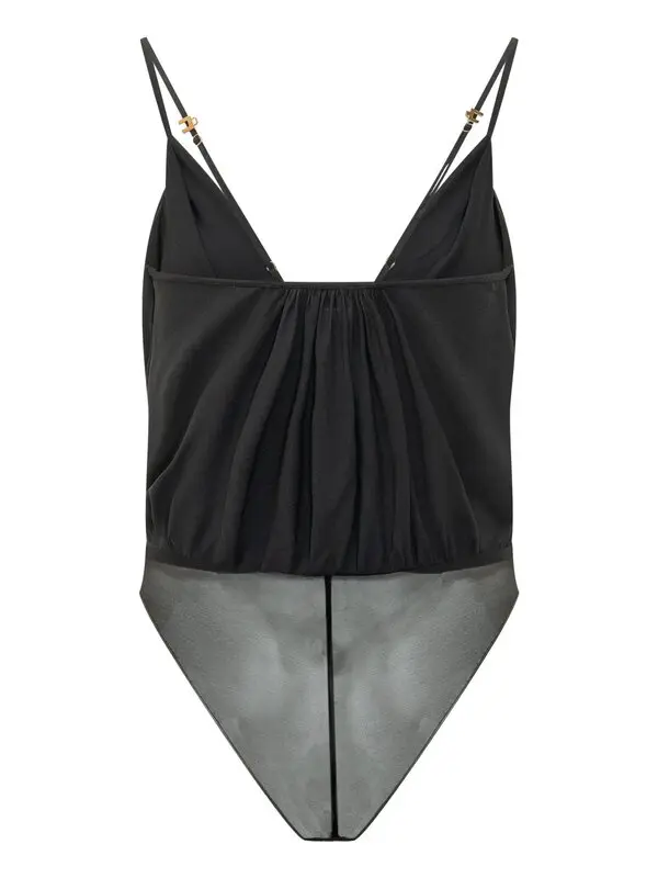 Elisabetta Franchi Draped Mini Top - Nero