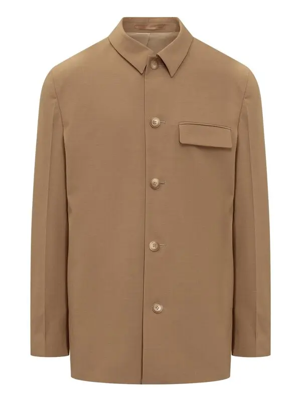 Nanushka Modern Tailoring Mini Shirt - Camel
