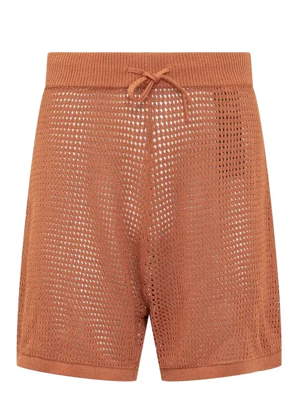 Nanushka Stylish Mini Shorts For Summer 2025 - Rust