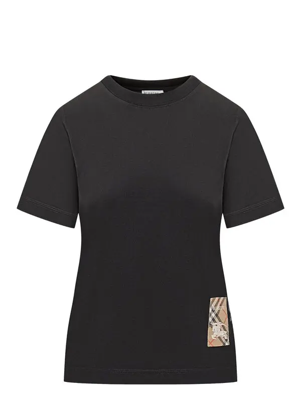 Burberry Patched Logo T-shirt - Black