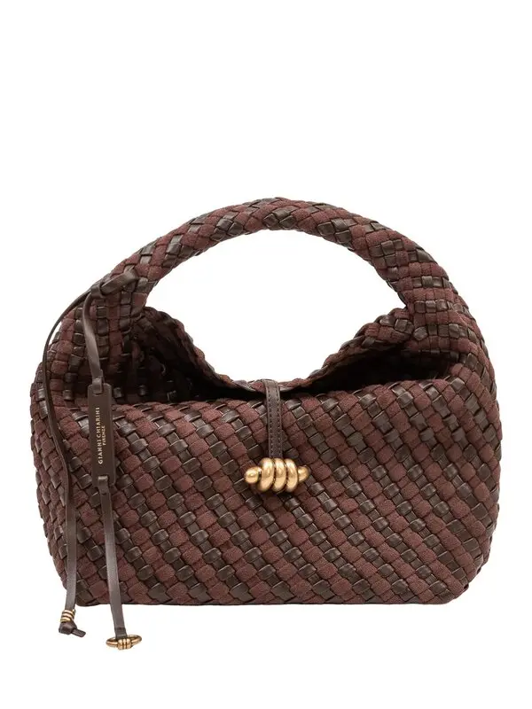 GIANNI CHIARINI Aurelie Shoulder Bag - Espresso