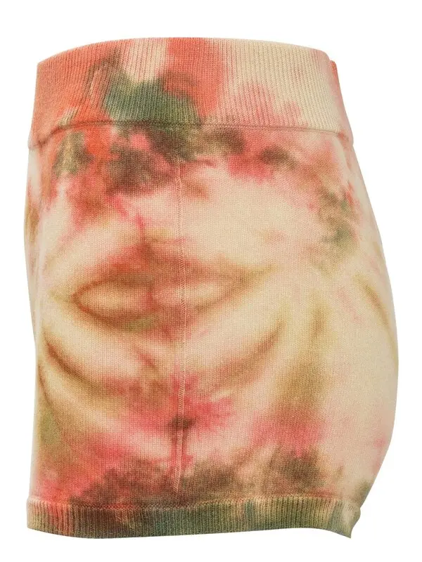 MIXIK Cashmere Tie-dye Shorts - Verde