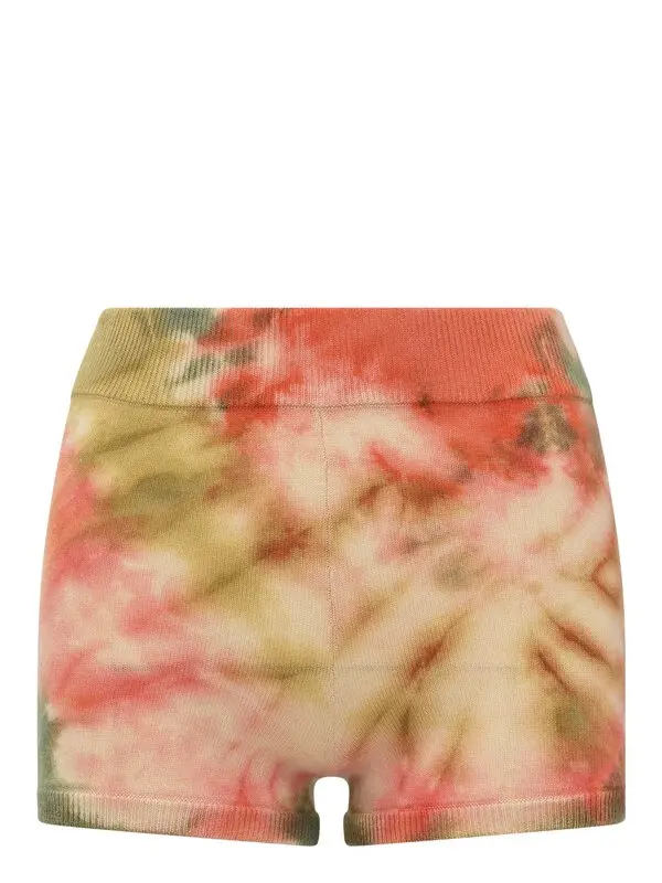 MIXIK Cashmere Tie-dye Shorts - Verde