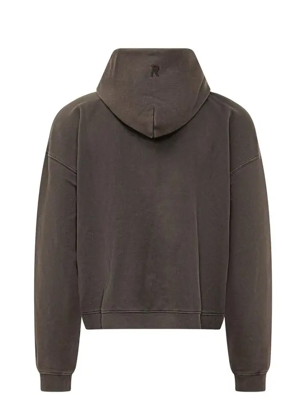 REPRESENT Oversized Zip Hoodie - Coffee