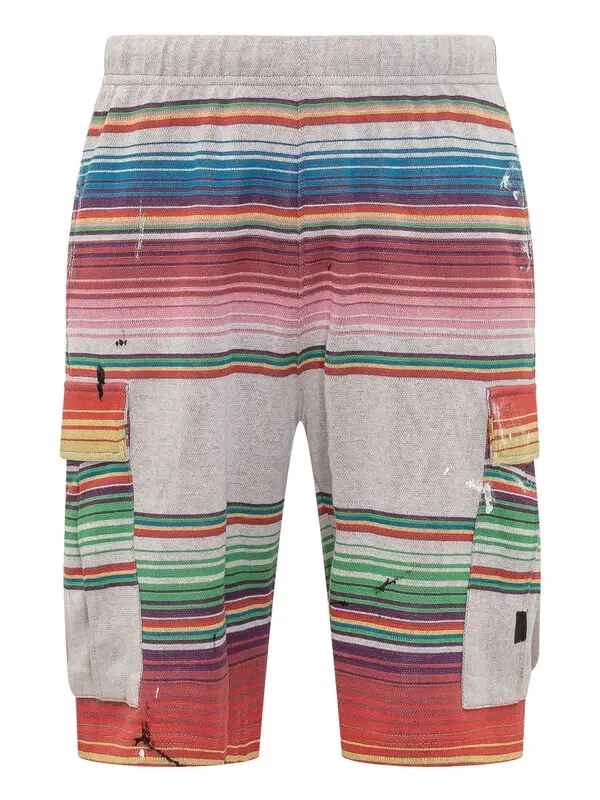 GALLERY DEPT. Striped Cargo Shorts - Multi