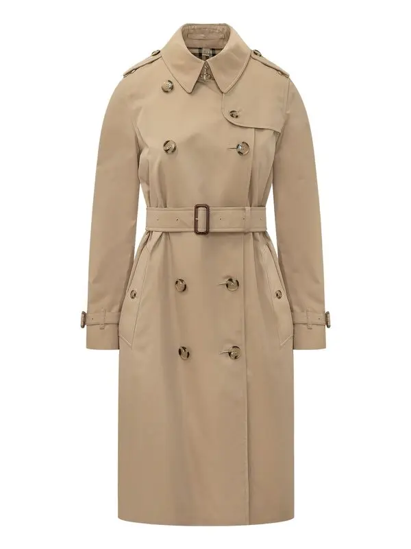 Burberry Long Kensington Trench Coat - Honey