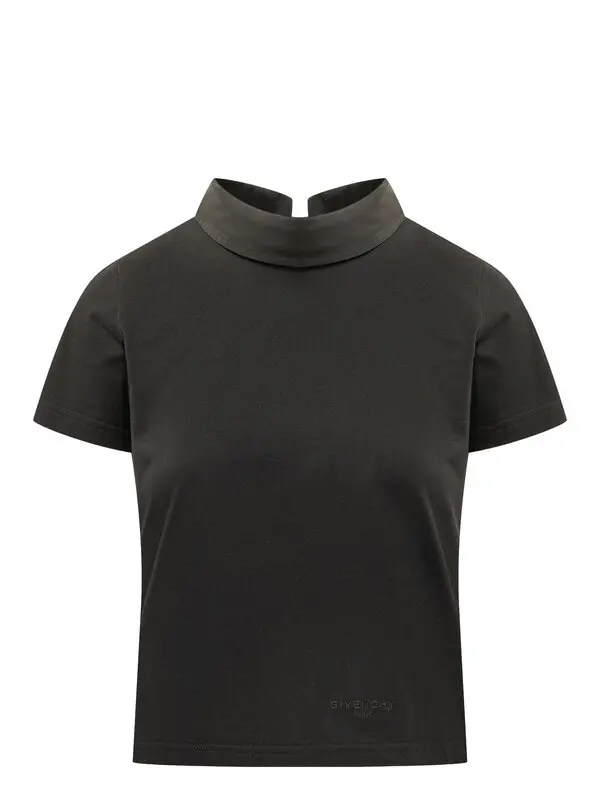 Givenchy High Collar T-shirt - Black