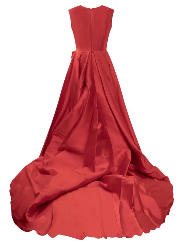 Solace London Satin Gown Dress - Red