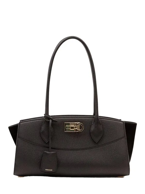 FERRAGAMO St Soft Ew Handbag - Nero