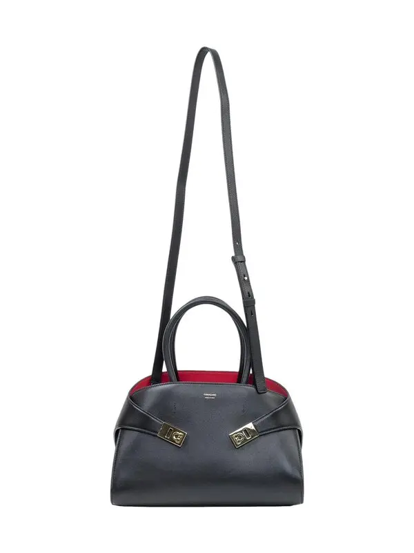 FERRAGAMO Hug Design Mini Handbag - Nero