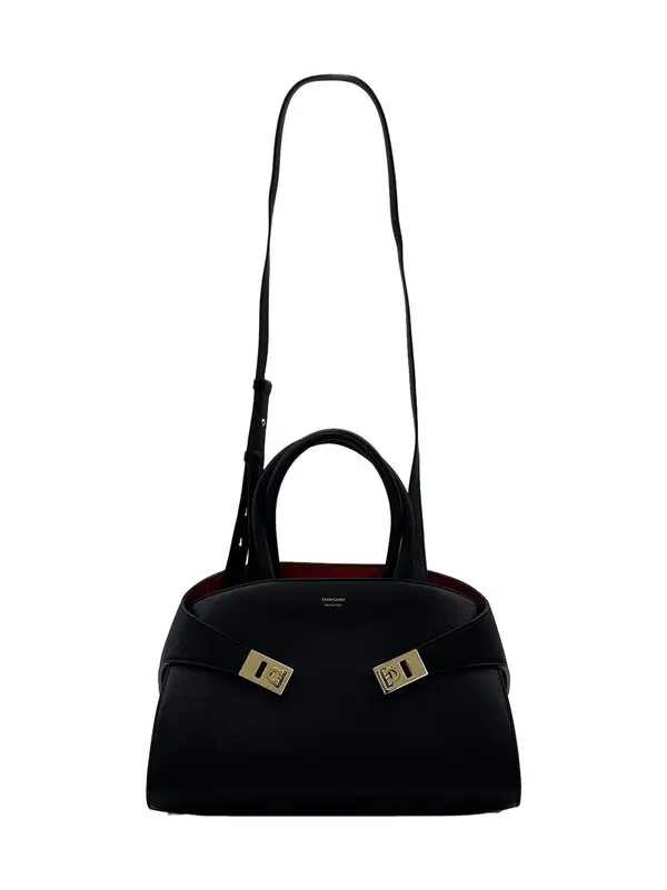 FERRAGAMO Hug Design Mini Handbag - Nero