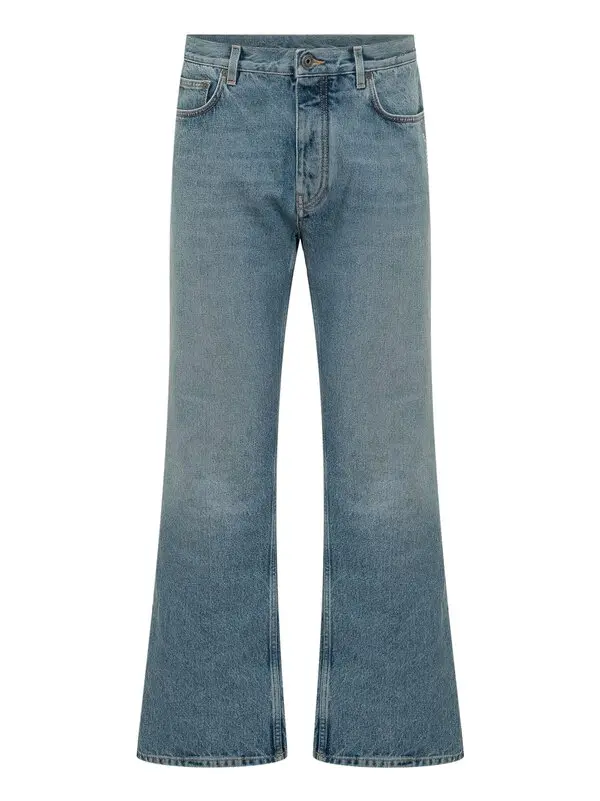 Off-White Half Arrow Slim Fit Jeans - Light Medium Blue
