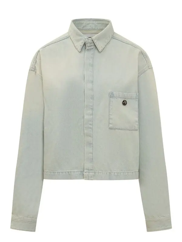 AMBUSH Logo Print Shirt - Light Blue