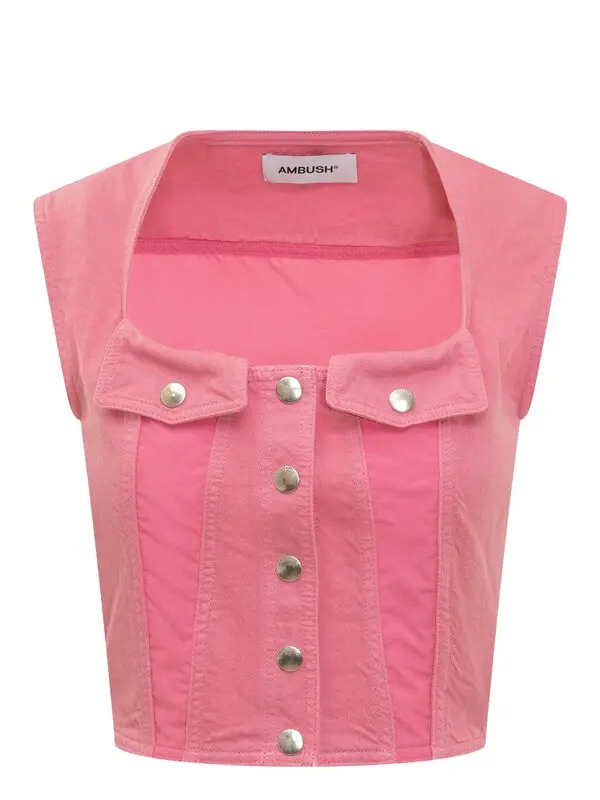 AMBUSH Mini Top - Solid Pink