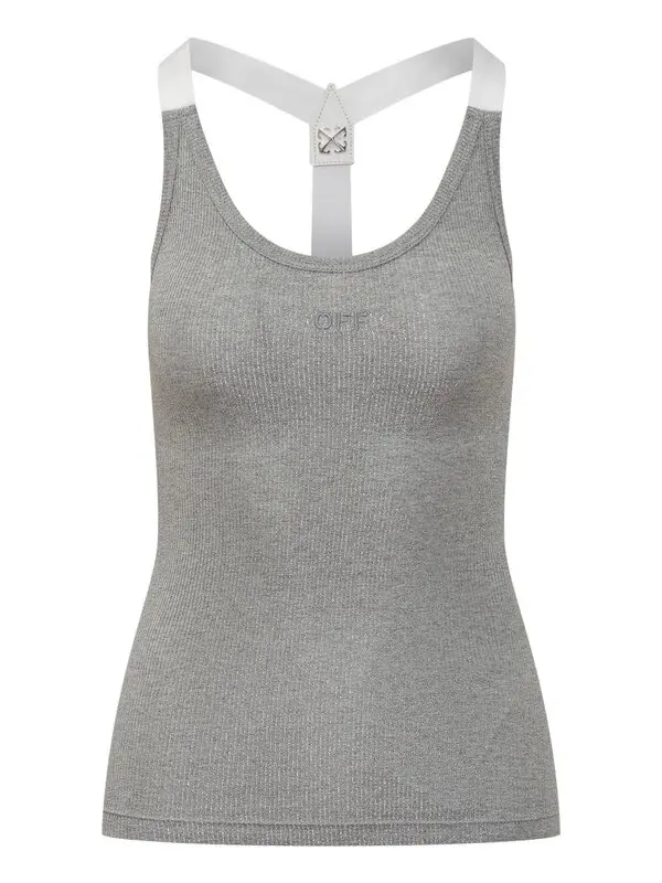 Off-White Mini Stylish Top - Silver-silver