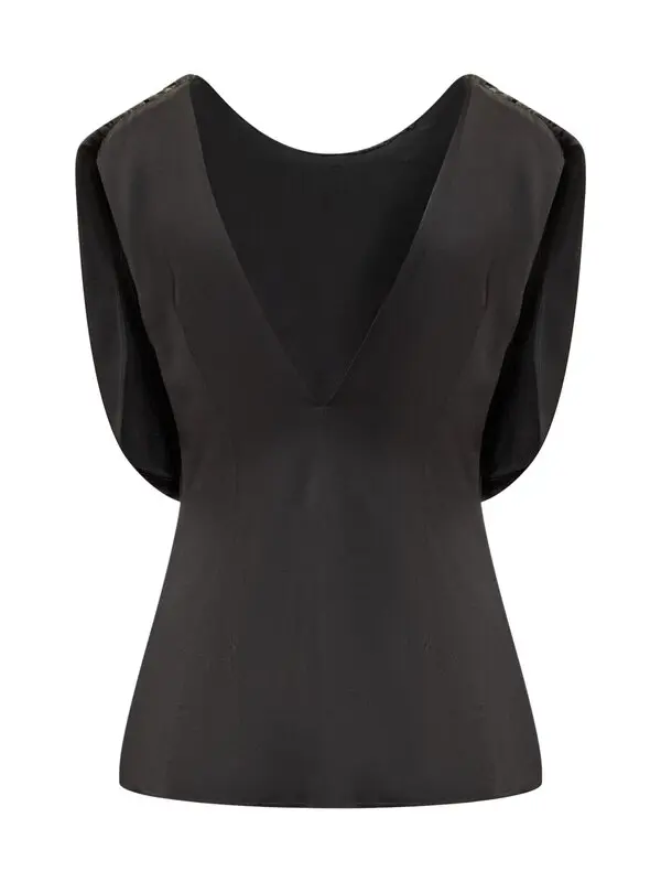 JIL SANDER Sleek Mini Top - Black