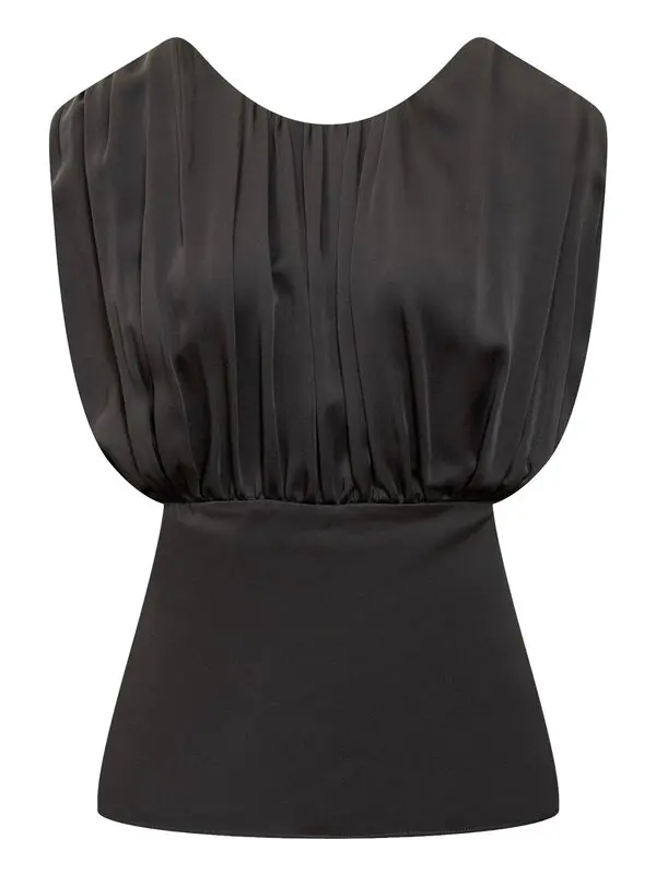 JIL SANDER Sleek Mini Top - Black