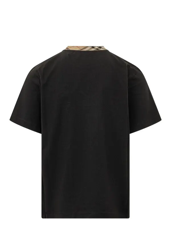 Burberry Randan Cotton T-shirt - Black