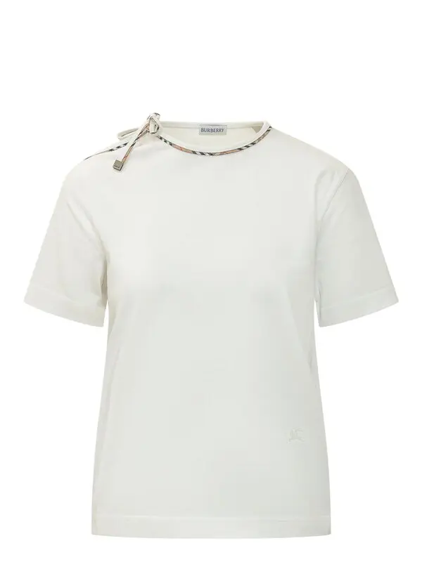 Burberry Frankie Bow T-shirt - Chalk