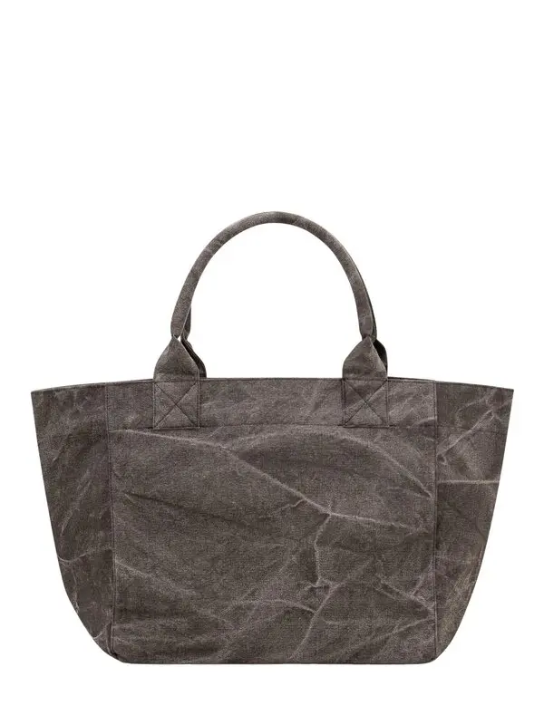 GANNI Trapeze Shop Tote Bag - Phantom