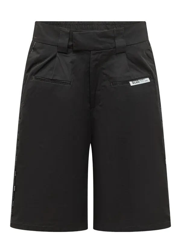 Gcds Logo Piping Bermuda Shorts - Black