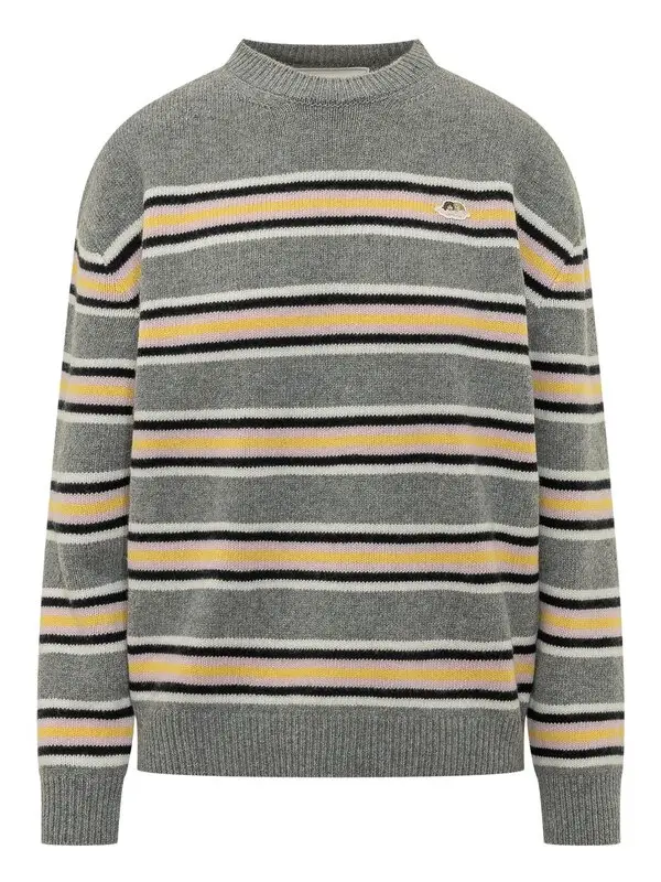 Fiorucci Angel Patch Sweater - Grey
