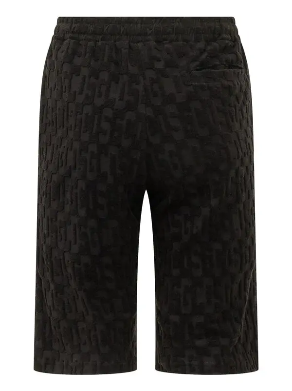 Gcds Monogram Bermuda Shorts - Black