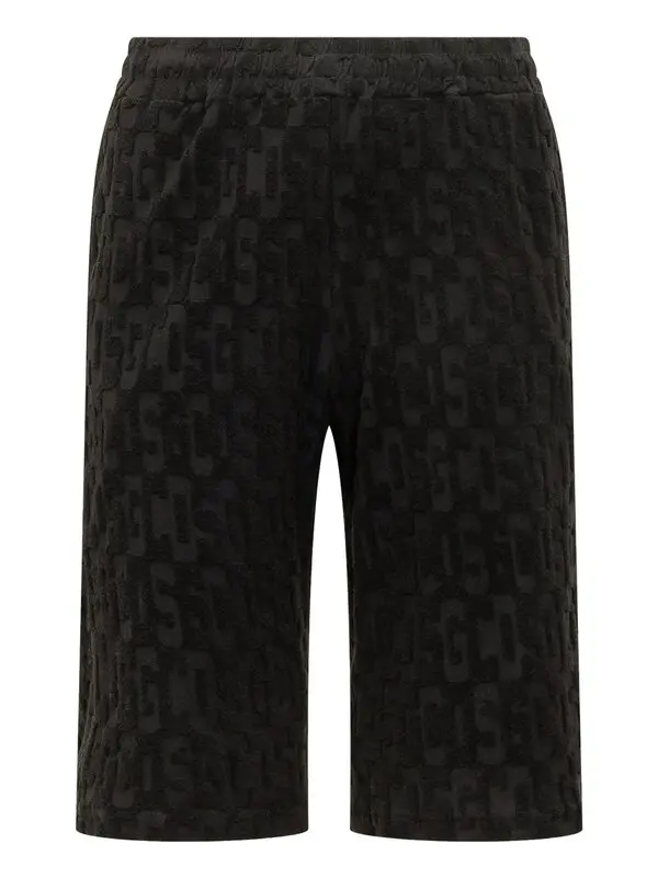 Gcds Monogram Bermuda Shorts - Black