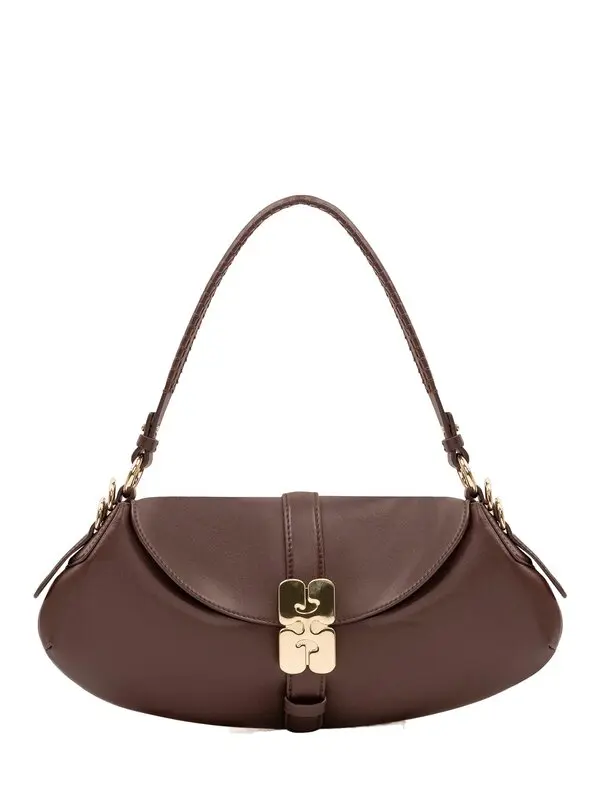 GANNI B-kat Shoulder Bag - Chicory Coffee