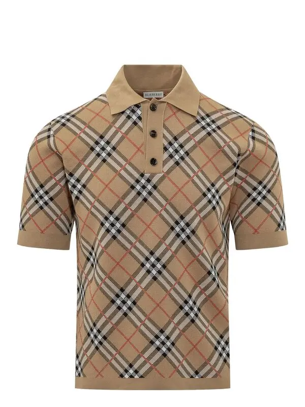 Burberry Marlow Check Polo - Sand Ip Check