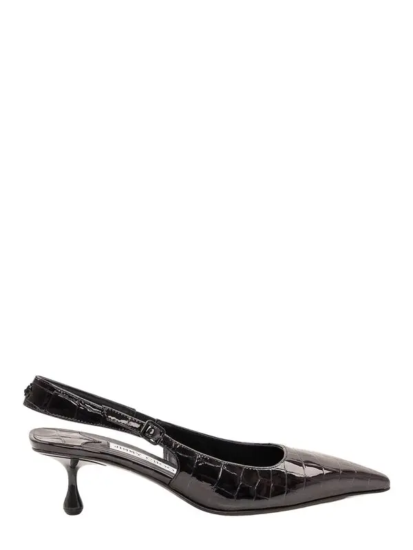 JIMMY CHOO Croc Effect Slingback Pumps - Marine