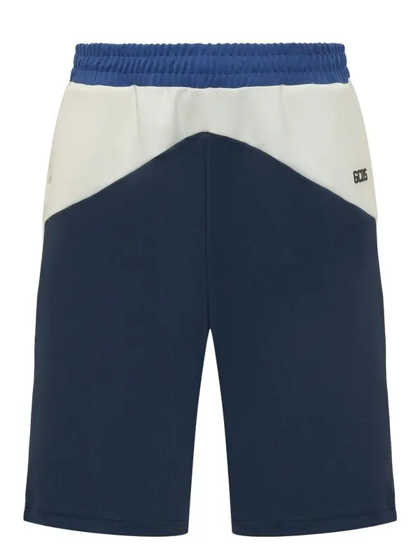 Gcds Color Block Shorts - Dark Blue/bone