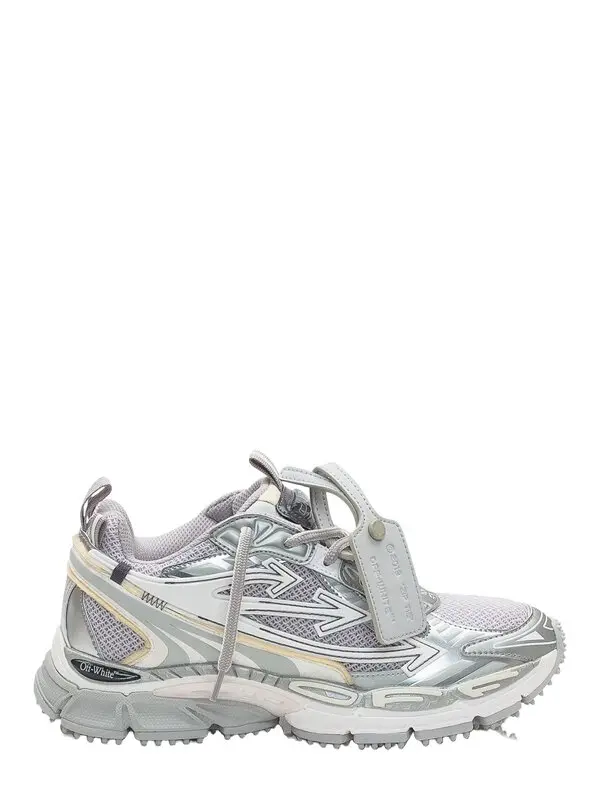 Off-White W-ow Be Right Back Sneakers - Grey Silver