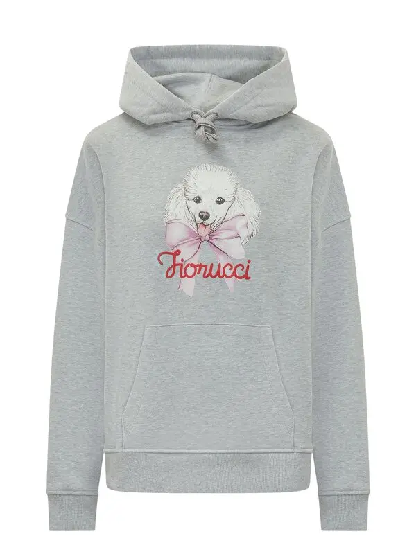 Fiorucci Graphic Hooded Sweatshirt - Grey