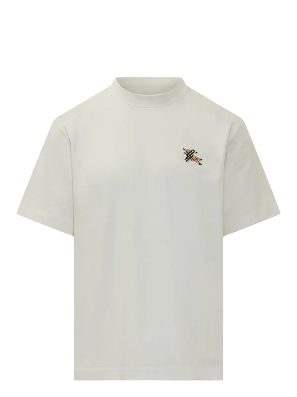 Burberry Seth Tfg Ekd T-shirt Edition - Chalk