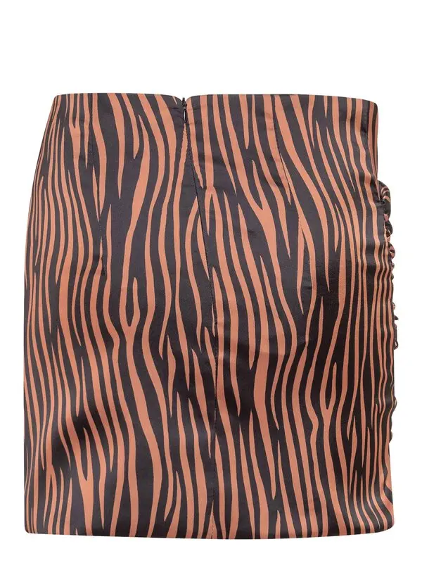 NINEMINUTES Curling Mini Skirt - Tiger