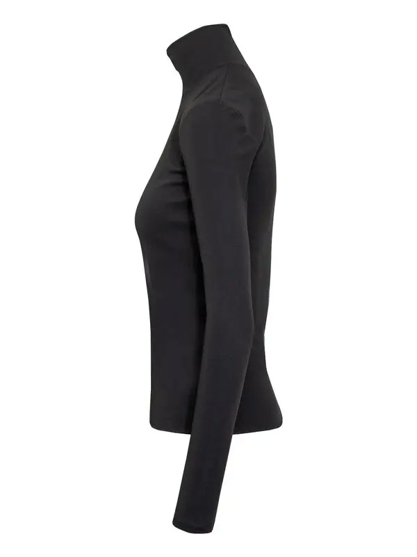 JIL SANDER Chic Knit Top - Black