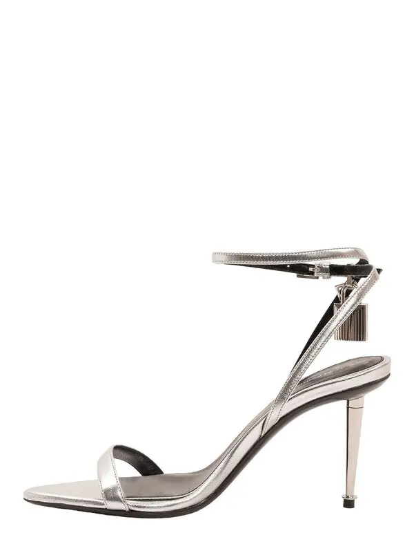 TOM FORD Pointed Toe Naked Sandal - Silver