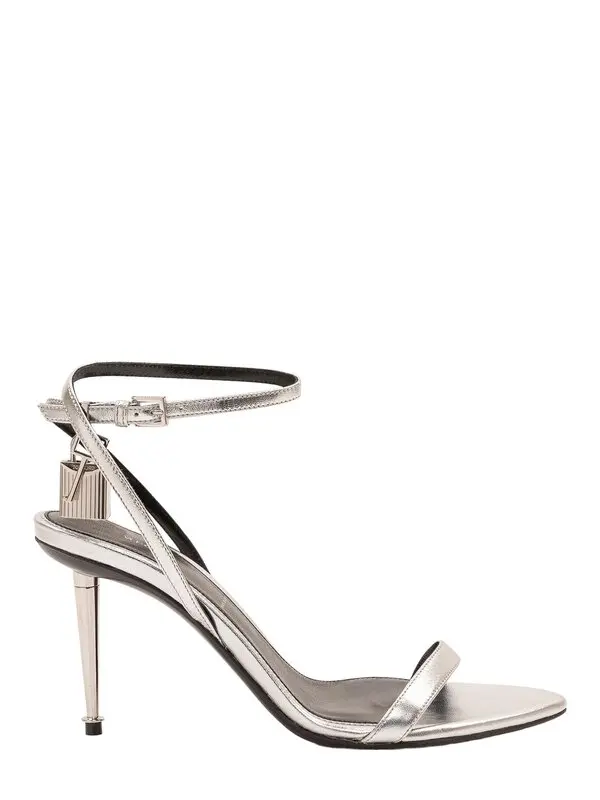 TOM FORD Leather Sandals - Silver