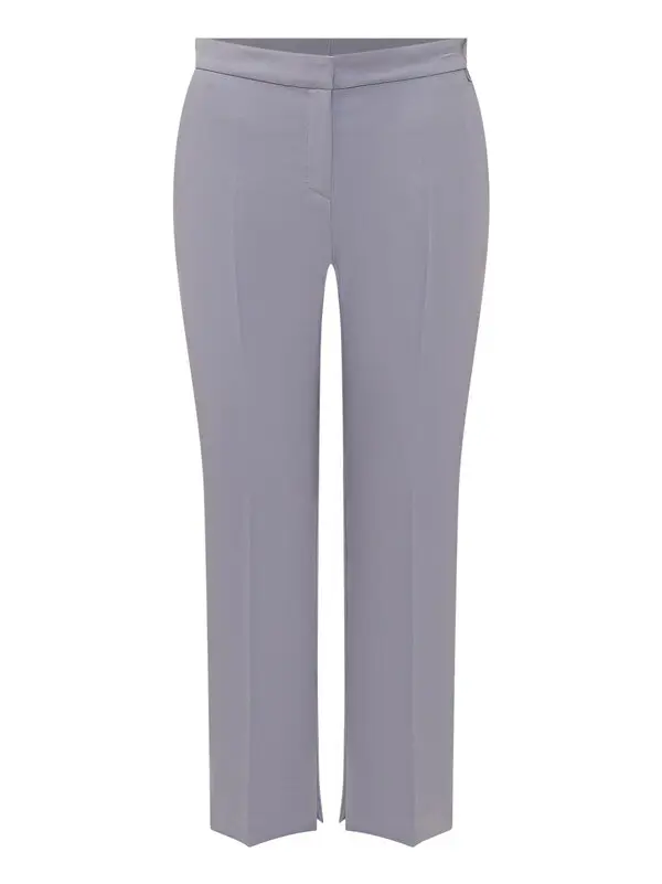 Elisabetta Franchi Straight-leg Trousers With Central Pleat - Lilla